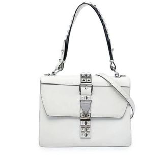 Prada Pre-owned Vintage Satchel - Femme - Pre-owned - Blanc - Taille: ONE Size