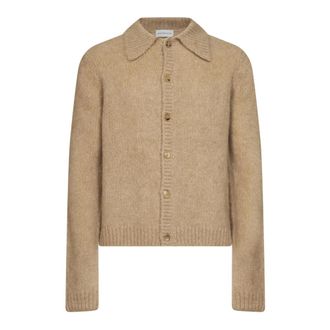 Dries Van Noten Strickjacke aus Alpaka- und Wollmischung - - Knitwear - Herren - Beige - L