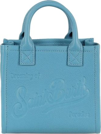 MC2 Saint Barth Mini Tote Bag mit Prägung - Blau