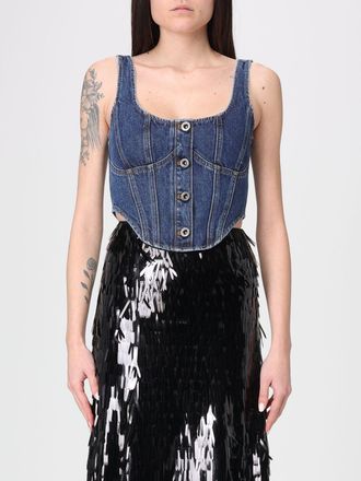 Self Portrait Top SELF-PORTRAIT Damen Farbe Blau