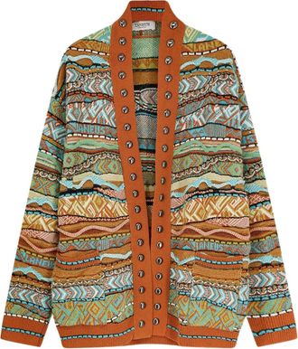 Laneus cardigan à design ouvert - Marron