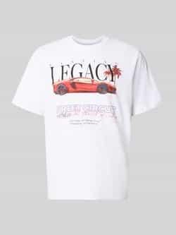 Jack & Jones Relaxed Fit T-Shirt mit Statement-Print Modell Photo
