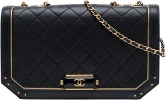 Chanel Sac bandouli&egrave;re matelass&eacute; Pre-owned - Femme - Pre-owned - Noir - Taille: ONE Size
