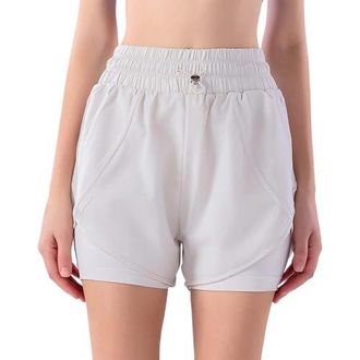 Generic Mini Short Femme Coton Sport Eponge Pied Fluo Handball Sculptant Escalade Stretch Rayures Calecon Protection Baroudeur Streetwear Sportswear Revers Ch