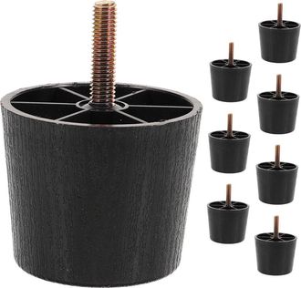 Soimiss 8 St&uuml;ck Teiliges M&ouml;belfu&szlig; nivellierset H&ouml;henverstellbar mit Schraubgewinde Kunststoff F&uuml;&szlig;e f&uuml;r Sofa Schrank Bett Ger&auml;uschd&auml;mpfend Stabilisierung und E