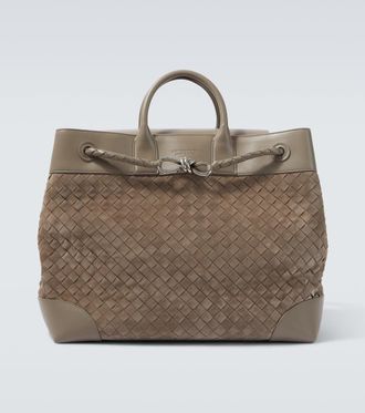 Bottega Veneta Sac Andiamo Voyager en daim et cuir
