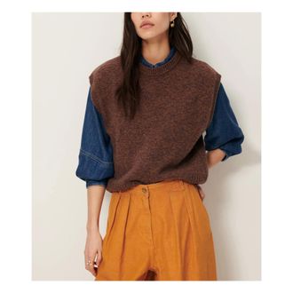 Sessun Pull Sans Manches Fabinino Laine M&eacute;rinos Sess&ugrave;n