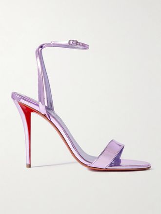 Christian Louboutin Sandales En Cuir Effet Miroir Miss Z 100 - Rose