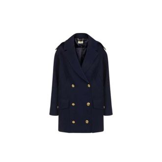 Elisabetta Franchi Scuba Caban - - Coats - Damen - Blau - M
