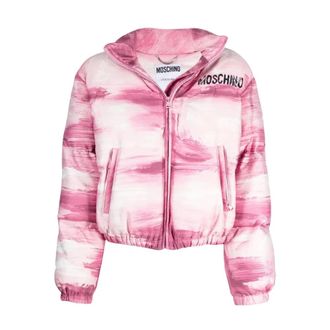 Moschino Rosa Nylon Jacke - - Jackets - Damen - Rosa - M