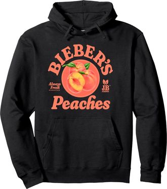 JUSTIN BIEBER Offizielles Biebers Peaches Black Pullover Hoodie