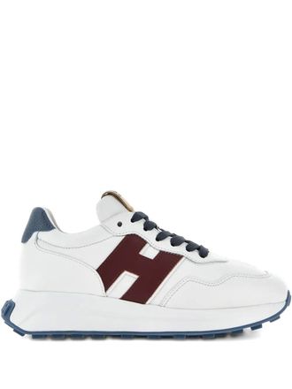 Hogan H641 Sneakers mit H-Patch 50mm - Wei&szlig;