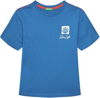 Benetton United Colors Of Benetton T-Shirt 3I1XC10P4 Blau Oversize