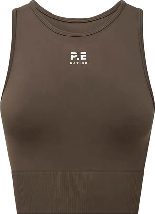 P.E Nation Nahtloses Restore Tanktop - Braun