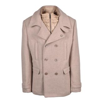 Yes-Zee YES Zee, Homme, Manteaux, Beige, Taille: 2XL Peacoat