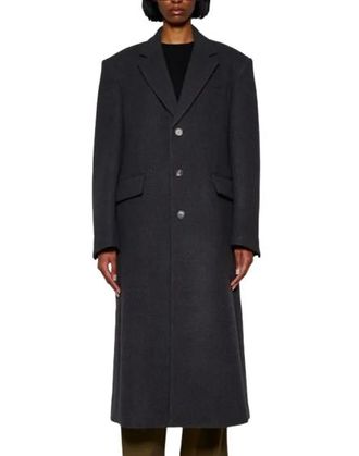 Wardrobe.NYC Wardrobe NYC Single Breasted Charcola Grey Coat Size S