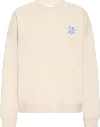 Ichi Ichi, Femme, Sweatshirts et sweats &agrave; capuche, Beige, Taille: 40 FR SweaT-shirt