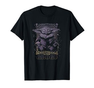 Star Wars The Mandalorian Grogu Meditation Tarot Card T-Shirt