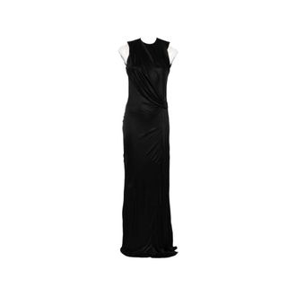 Elisabetta Franchi Femme, Robes, Noir, Taille: 38 FR Robe Maxi &agrave; D&eacute;tails Drapp&eacute;s