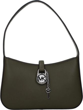 Michael Kors Femme, Sacs, Vert, Taille: ONE Size Sac &agrave; main en cuir avec poign&eacute;e sup&eacute;rieure et bandouli&egrave;re r&eacute;glable