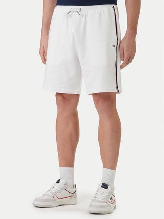 Tommy Hilfiger Sportshorts Global Stripe MW0MW42883 Wei&szlig; Regular Fit