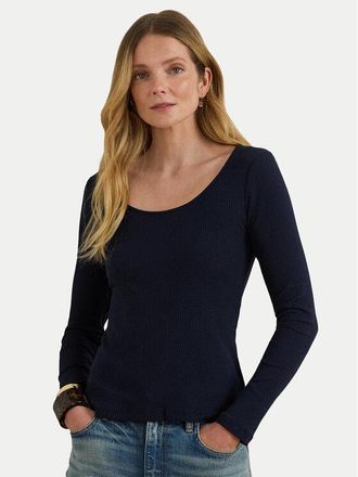 Lauren Ralph Lauren Bluse 200980145002 Dunkelblau Slim Fit