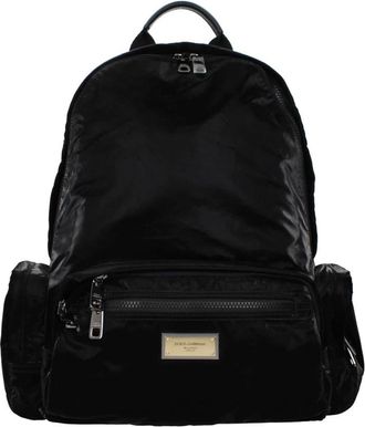 Dolce & Gabbana Homme, Sacs, Noir, Taille: ONE Size Sac &agrave; dos en nylon avec plusieurs compartiments