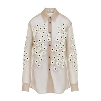 Khaite Damen, Blusen & Hemden, Beige, SGr&ouml;&szlig;e