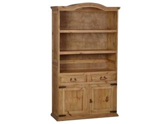 MiaM&ouml;bel B&uuml;cherregal Mexico M&ouml;bel 107x190x44 cm Landhausstil Massivholz Pinie Honig