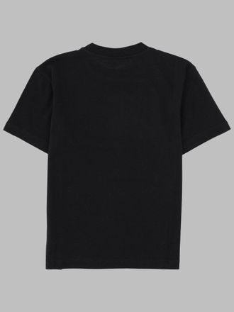 Palm Angels Neck Logo Brushed T-Shirt - Black