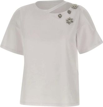 Liu Jo Femme, Tops, Blanc, Taille: 44 FR Liu Jo T-shirts et Polos Blanc