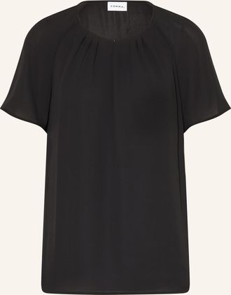 Comma Comma Blusenshirt schwarz