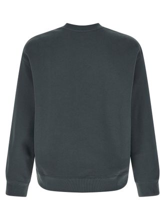 Maison Kitsun&eacute; Logo-Embroidered Sweatshirt - Gray