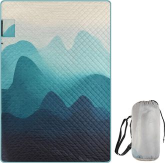 Tomshoo Camping Decke, Ultraleicht Kleines Packma&szlig; Reisedecke Thermodecke Picknickdecke mit Rei&szlig;verschlusstasche, Wasserdicht & Warme Thermo Reise Blanket f&uuml;r