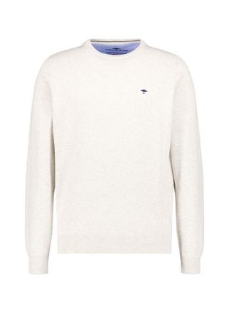 Fynch-Hatton Fynch-Hatton Herren Pullover grau Baumwolle unifarben