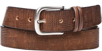 Post & Co Herren Gürtel braun Leder geprägt