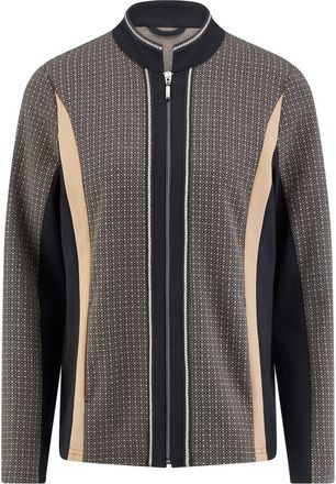 Peter Hahn Jersey-Jacke Stehkragen Peter Hahn schwarz