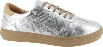 Andrea Conti Damen Low Top Freya Sneaker, Silber/Camel/Old Cream, 41 EU