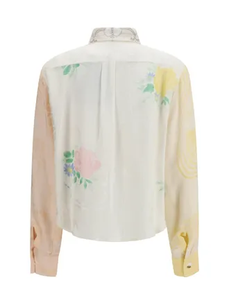 E.L.V. Denim Womens Emilie Embroidered Shirt Cotton