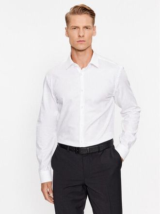 HUGO BOSS Hugo Hemd Kenno 50500965 Wei&szlig; Slim Fit