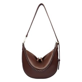 Generic Sac &agrave; bandouli&egrave;re en cuir synth&eacute;tique de couleur unie avec fermeture &eacute;clair et bandouli&egrave;re r&eacute;glable pour l&eacute;cole, le travail, les voyages, caf&eacute;, 400.00