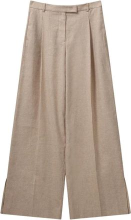 The Garment Femme, Pantalons, Gris, Taille: 40 FR Lino Wide Pantalons