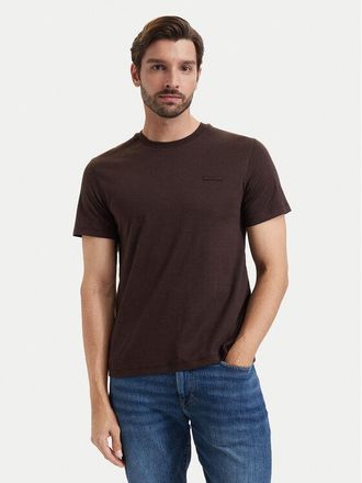 Calvin Klein T-Shirt LV04LG222G Dunkelbraun Slim Fit