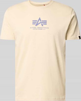 Alpha Industries T-Shirt mit Logo und Rundhalsausschnitt