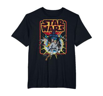 Star Wars Herren 16strw757 T-Shirt, schwarz, 4X-Gro&szlig;