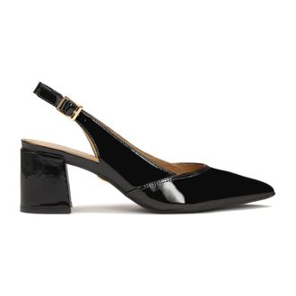 Kazar Lackierte Pumps mit offenen Abs&auml;tzen - - Shoes - Damen - Schwarzk - 37 EU
