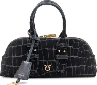 Pinko Pinko, Femme, Sacs, Noir, Taille: ONE Size Bowling Baguette Bag