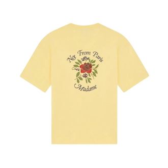 Dr&ocirc;le de Monsieur Slogan Rosen T-Shirt - - Tops - Herren - Gelb - L