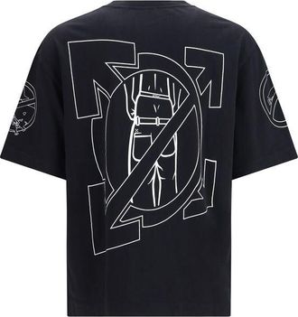 Off-white Mens Black Cotton T-Shirt