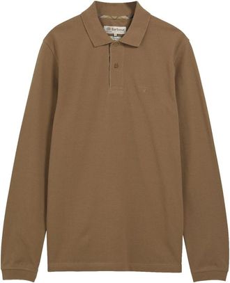 Barbour Essentielles Langarm-Poloshirt - - Tops - Herren - Braun - L